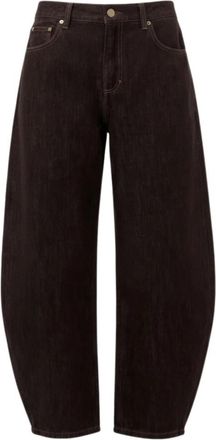 Goldgarn Denim Luzenberg Classic Barrel Jeans - - Jeans - Damen - Braun - W30