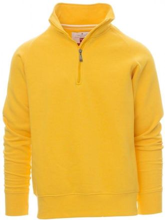 noTrash2003 Half Zip Sweatshirt - Workwear Sweater kompatibel mit Payper Miami, f&uuml;r B&uuml;ro, Arbeit und Freizeit, elastischem Feinripp an &Auml;rmeln und Taille, 300g/qm,
