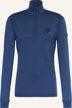 super.natural Midlayer tundra175 Toni Mit Merinowolle blau
