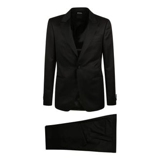Ermenegildo Zegna Einreihiger Anzug - - Suits - Herren - Schwarzk - M
