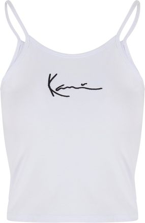 Karl Kani Damen KKWQ22001WHT Small Signature Tape Top White, XXS
