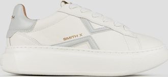 Alexander Smith College Woman in white with light azure logo and back