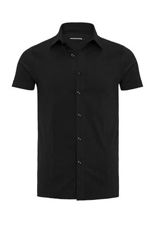 Red Bridge Redbridge Chemise &agrave; Manches Courtes pour Hommes Slim Fit Noir M