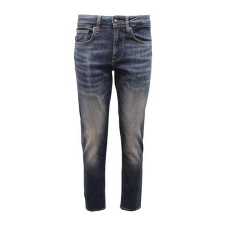 Guess Homme, Jeans, Bleu, Taille: W27 Pantalon Athlétique Fuselé en Fibre de Chanvre