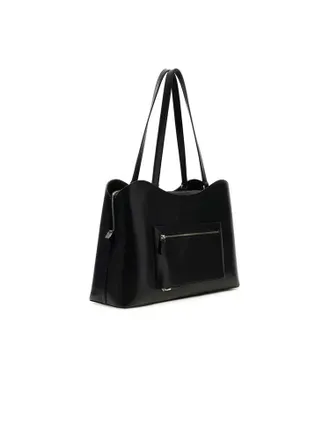 Guess Polyurethane Tote Bag - Black