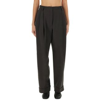 Dries Van Noten Femme, Pantalons, Gris, Taille: 40 FR Pantalon Partan