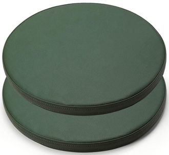 Generic Rundes Stuhlkissen Aus Memory-Schaumstoff Rutschfestes Weiches Rundes Stuhlkissen,1/2/4er Set Sitzkissen/Hockerkissen, Bequemes Bar-Sitzkissen(Green,3