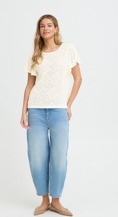 Fransa T-Shirt Kurzarm-Bluse FRMARILYNNE