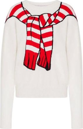 Moschino Femme, Pulls, Multicolore, Taille: 38 FR Pull Intarsia en Coton et Cachemire