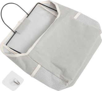 Garneck Wandhängende Aufbewahrungstasche aus Canvas mit Seitlichem Fach Praktischer Aufbewahrung für Schlafzimmer Wohnzimmer Stilvolles Design Vielseitig für 