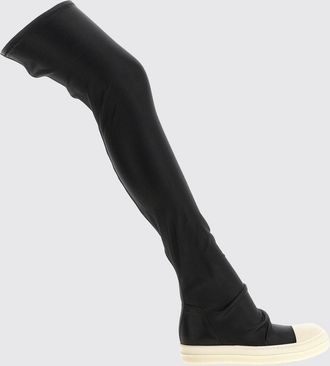 Rick Owens Cuissardes-Stiefel aus Lammleder mit Gummikappe