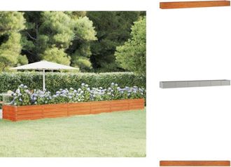 vidaXL Vidaxl - Lit sur&eacute;lev&eacute; de jardin rouill&eacute; 600x80x45 cm acier corten - Jardiniere Acier Corten - Pot De Fleurs Ext&eacute;rieur - Bac Plante - Planter M&eacute;tal