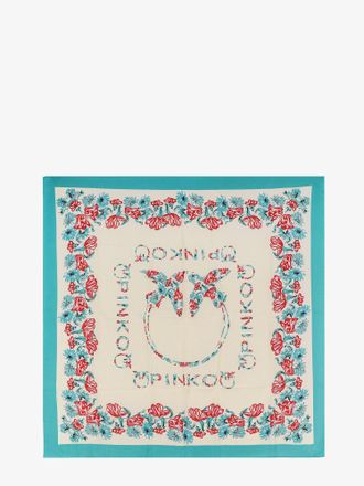 Pinko Limbo silk and viscose blend foulard with multicolor print - PINKO - gender_Woman