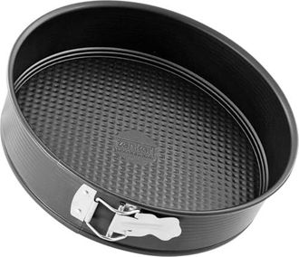 Zenker Dr. Oetker Charlottenform Back-Liebe Emaille Ø26 cm - Premium Emaille-Versiegelung, schnitt- und kratzfest, ozeanblau, spülmaschinengeeignet, kuchenba