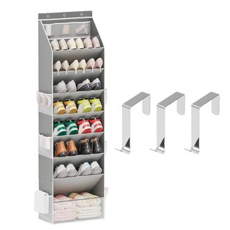Generic Schrankregal, Hängeaufbewahrung | Türschuh-Organizer - Lösung für den Eingang in vertikalen Schichten, Aufbewahrungssystem für das Versteck des Tasche