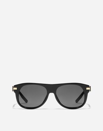 Dolce & Gabbana Metal Plaque Sunglasses - Frau Neuheiten Black Acetat Onesize
