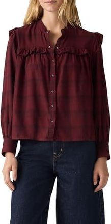 Levi's Gianna Ls Blouse, Small NEA Plaid Tawn, M Femmes