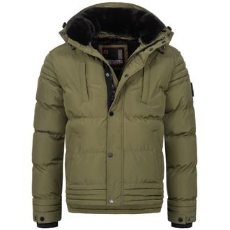 Alessandro Salvarini Winterjacke ALESSANDRO SALVARINI ASFabiano, Herren, Gr. XXXL (58), grün (olive), Obermaterial: 100% Polyester; Innenseite: 100% Polyester, Jacken, mit