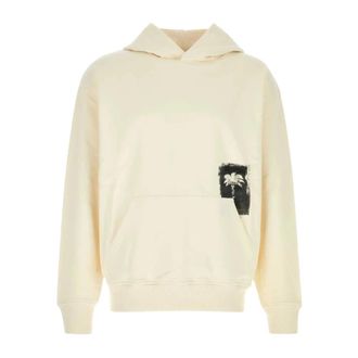 Palm Angels Brushed Palm Tree Regular Hoodie - - Sweatshirts & Hoodies - Herren - Beige - S