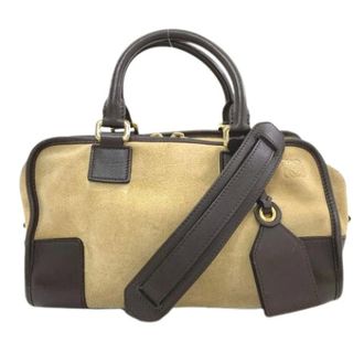 Loewe Sac &agrave; main en daim Pre-owned - Femme - Pre-owned - Brun - Taille: ONE Size