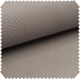 Novely NEUSS - Genarbtes Kunstleder - Möbelstoff in Echtleder-Optik - Robuster Polsterstoff - Pflegeleichte Meterware 1lfm | Farbe: 21 Schlammbeige