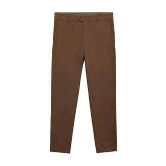 Brooks Brothers Homme, Pantalons, Brun, Taille: W38 Chino Micro-Motif en Coton Stretch