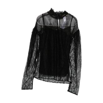 Twinset Elegante Nero Hemd Aw25 - - Blouses & Shirts - Damen - Schwarzk - XL