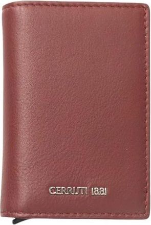 Cerruti Kompakte Leder Geldb&ouml;rse - - Accessories - Herren - Rot - ONE SIZE