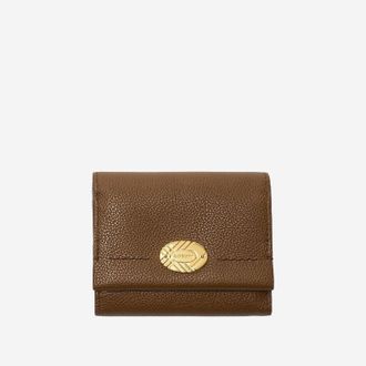 Burberry Womens Cotswolds Leather Wallet Brown & Purses