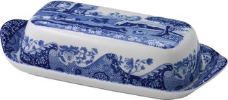 Spode Blaue italienische Teekanne