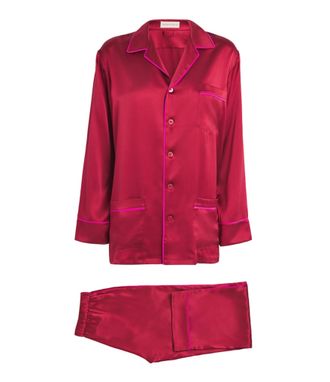 Olivia Von Halle Olivia von Halle Silk Yves Pyjama Set Size S