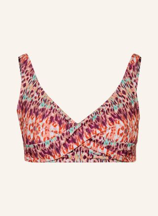 Lidea Lidea B&uuml;gel-Bikini-Top Batikblaze In Wickeloptik Mit Glitzergarn lila
