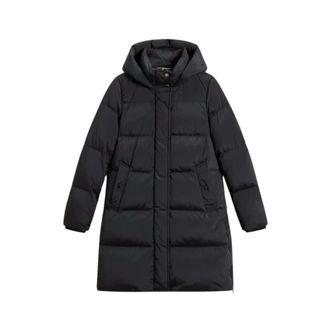 Woolrich Long Kelly Daunenjacke - - Coats - Damen - Schwarzk - M