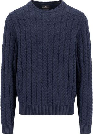 Fynch-Hatton Strickpullover mit Zopfmuster und Wolle
