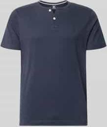 Lerros T-Shirt mit kurzer Knopfleiste