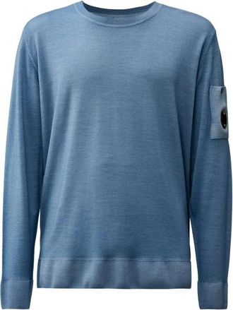 C.P. Company C.p. Company, Homme, Pulls, Bleu, Taille: S Maille ras du cou