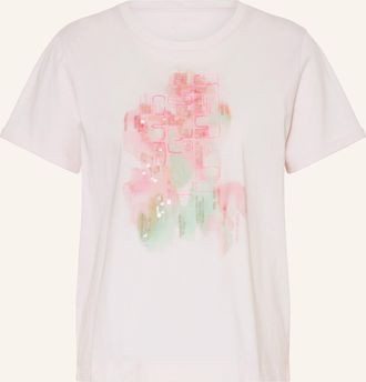 Marc Cain T-Shirt Mit Pailletten rosa