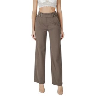 Street One Femme, Pantalons, Brun, Taille: 46 FR L32 Straight Leg L32 HW Pantalons