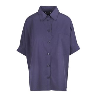 ottod'Ame Femme, Blouses et Chemises, Bleu, Taille: 40 FR Camicia Over