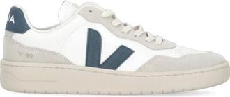 Veja Baskets en Cuir Blanc avec Logo V - Homme - Chaussures - Blanc - Taille: 43 EU