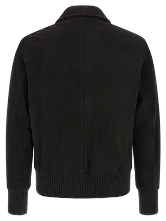 Giorgio Brato Lambskin Suede Jacket - Black