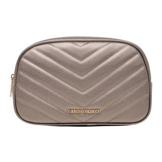 Carlo Colucci Gesteppte Kosmetiktasche Doga - - Bags - Damen - Braun - ONE SIZE
