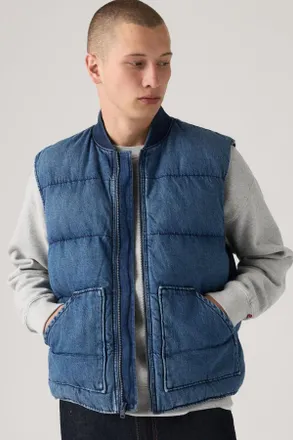 Levi's Inniswood Puffer Vest - Homme - D&eacute;lavage Fonc&eacute; / Feeling Good Today - 2XL