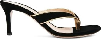 Gianvito Rossi thong stiletto mules - Schwarz