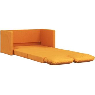 vidaXL Bodensofa mit Schlaffunktion Dunkelgelb 112x174x55 cm Stoff Vidaxl