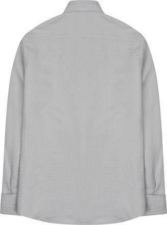 Dior Monogram Silk-Cotton Shirt - Gray