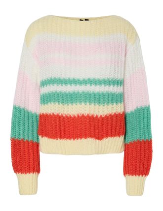 Pieces Pcjida Ls Oversize Boatneck Knit Bc