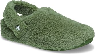 Crocs Classic Cozzzy Polyester Armeegr&uuml;ne Hausschuhe
