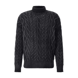 Avant Toi Rollkragenpullover aus Zopfstrick