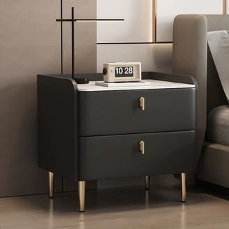 Generic Nachttisch, Nachttisch Mit Doppelter Arbeitsplatte Und Ger&auml;Uschloser F&uuml;Hrungsschiene Aus Kohlenstoffstahl, Hochklappbare Schrankbeine for Uhr, Schreib